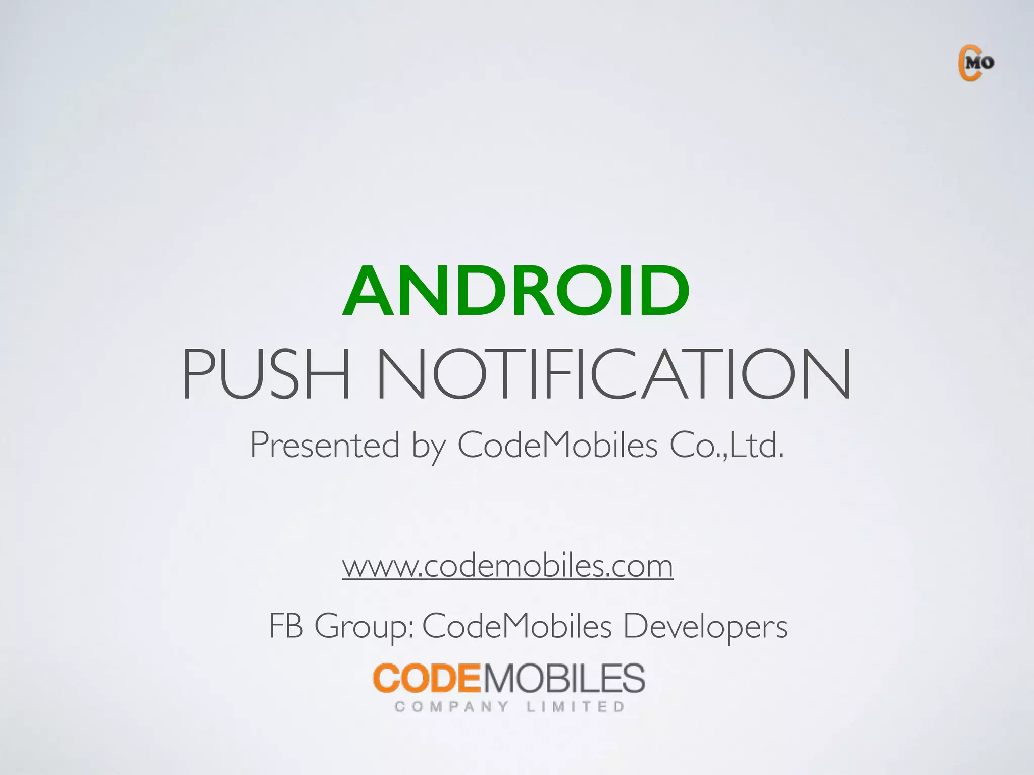 Basic Android Push Notification | PDF