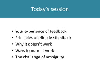 Push back Sisyphus! Connecting feedback to learning | PPT