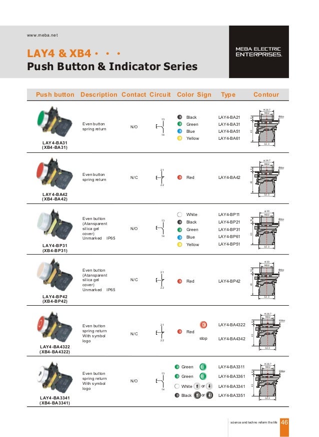 Push button switches