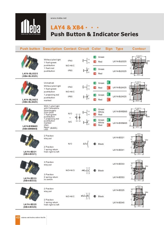 Push button switches