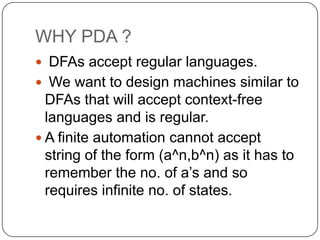 Push down automata | PPTX