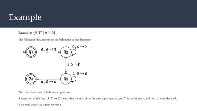 Pushdown Automata Theory | PPTX | Programming Languages | Computing