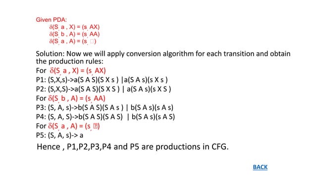 Push down automata | PPTX