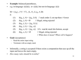 Pushdown automata | PPT