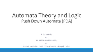 Push Down Automata (PDA) | PDF