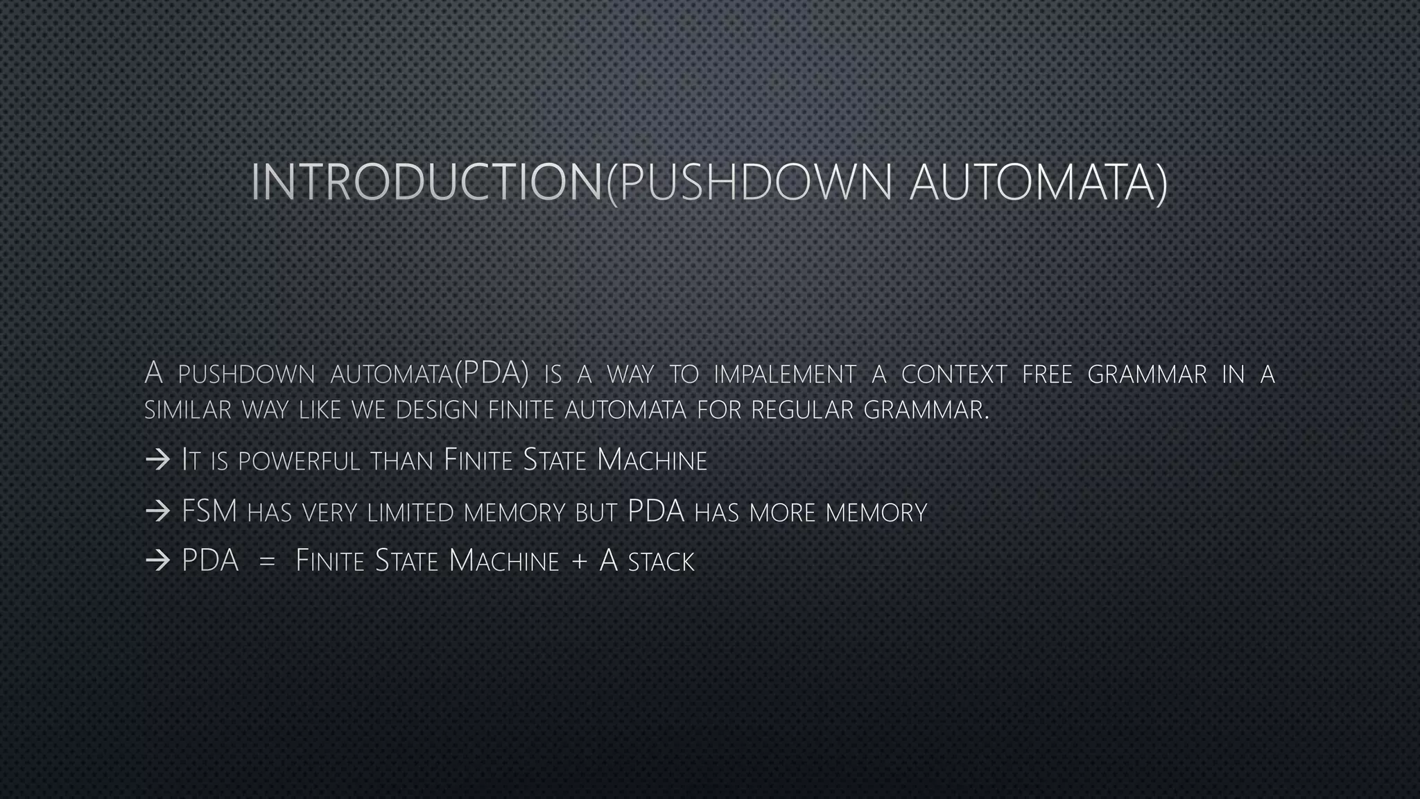Push down autometa | PPTX