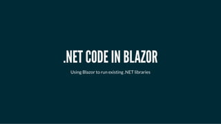 Pushing AI to the Client with WebAssembly and Blazor | PPT