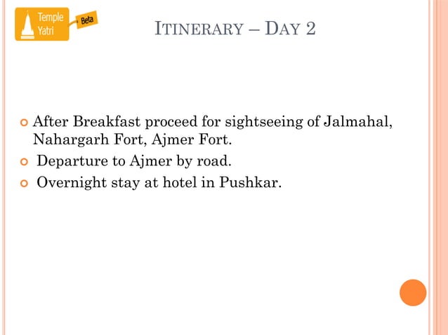 Pushkar tour packages | PDF