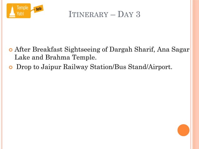 Pushkar tour packages | PDF