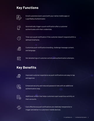 LoginRadius: Enhancing Security with Push Notification MFA | PDF