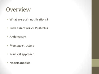 Push notifications | PPT