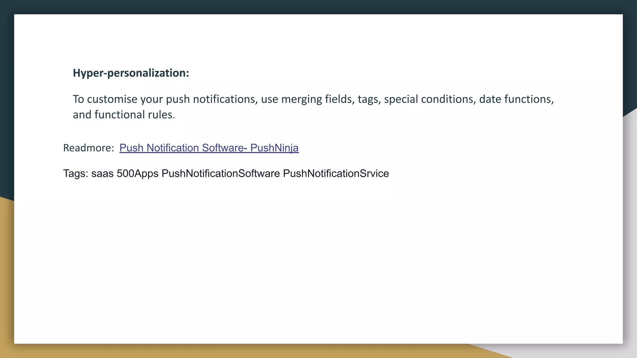 Push Notification Software -PushNinja | PDF