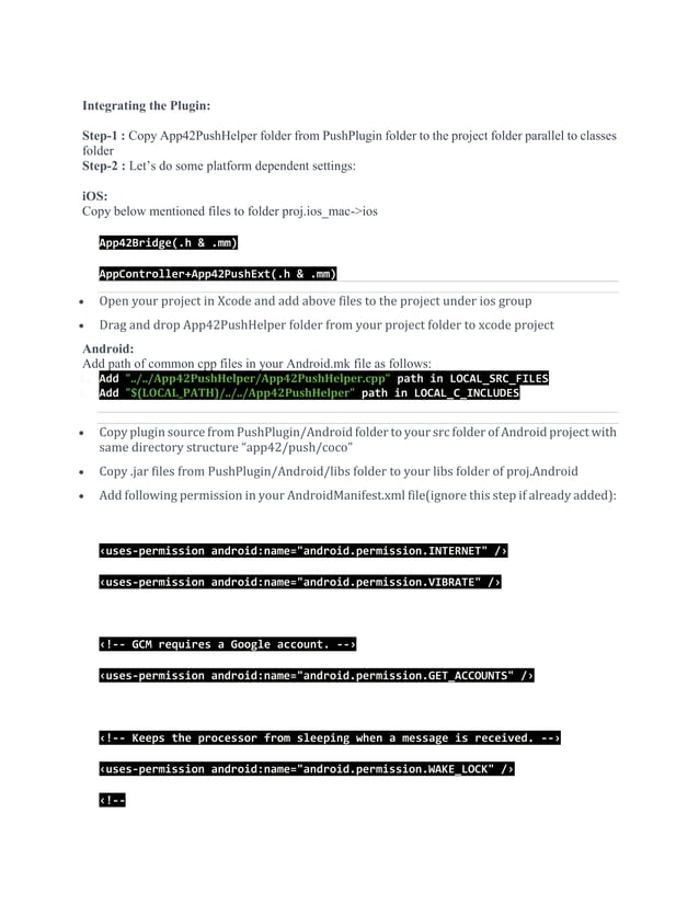 Complete steps to Integrate Push Notification for Your Cocos2dx App with Push Notifications ...