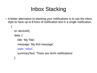 Push notifications presentation | ODP | Email | Internet