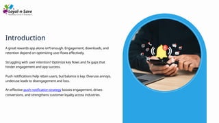 Push Notification Strategies to Boost Loyalty App Engagement | PPTX