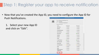 Swift to send Push Notifications with Parse Dashboard and | PPT