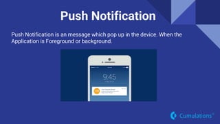 Push Notification for Android, iOS & Sever Side Using Firebase Cloud Messaging | PPT