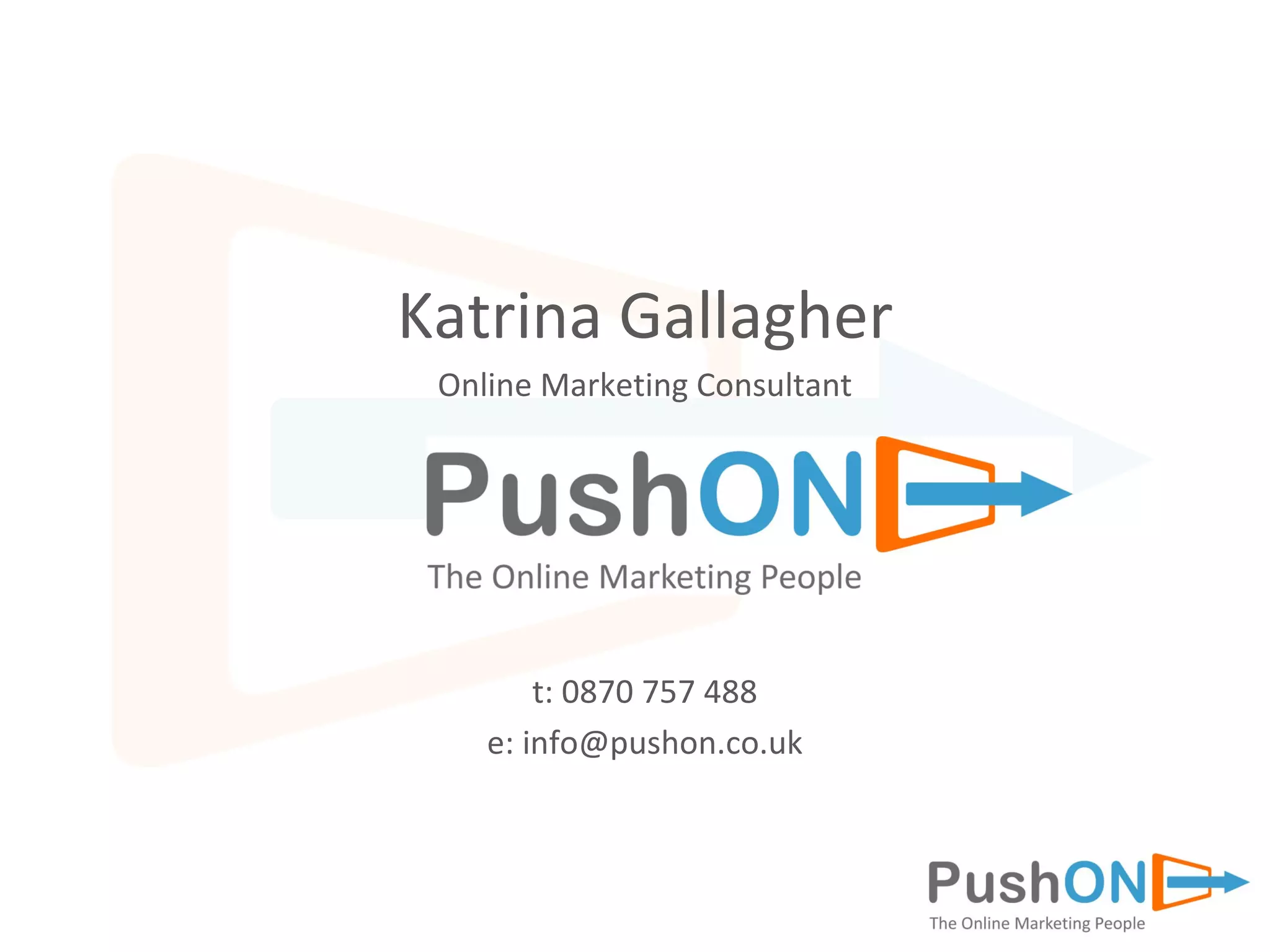 PushOn PPC Presentation | PPT