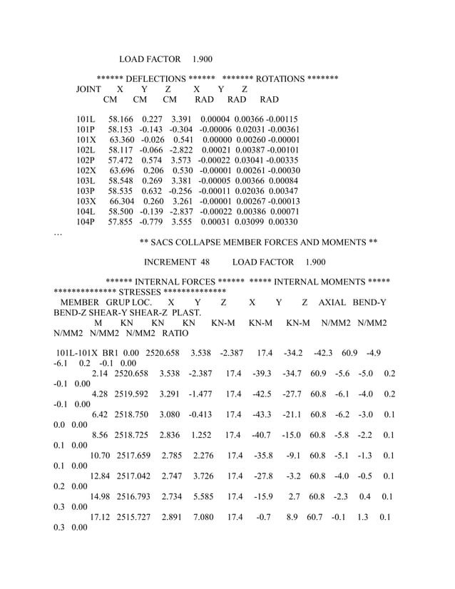 Pushover analysis-sacs | PDF | Physics | Science
