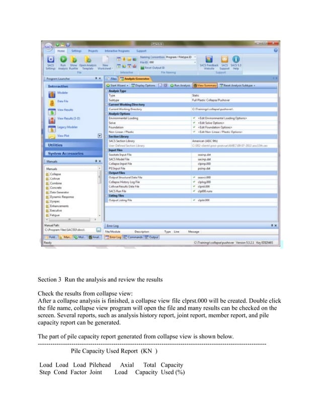 Pushover analysis-sacs | PDF | Physics | Science