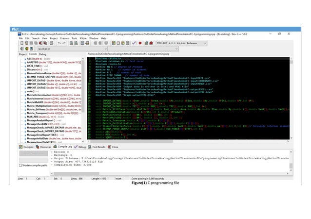 Pushover 2order (p delta effect) analysis force analogy method with force control based on ...
