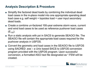 PUSHOVER ANALYSIS PROCEDURE FOR OFFSHORE STRUCTURES | PPTX