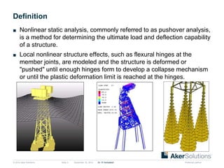 PUSHOVER ANALYSIS PROCEDURE FOR OFFSHORE STRUCTURES | PPTX