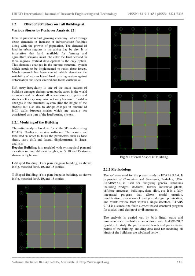 Pushover Analysis Of Rc Frame Structure With Floating Column And Soft 