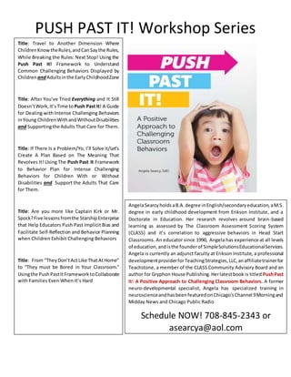 Push past it workshop series flyer | DOCX