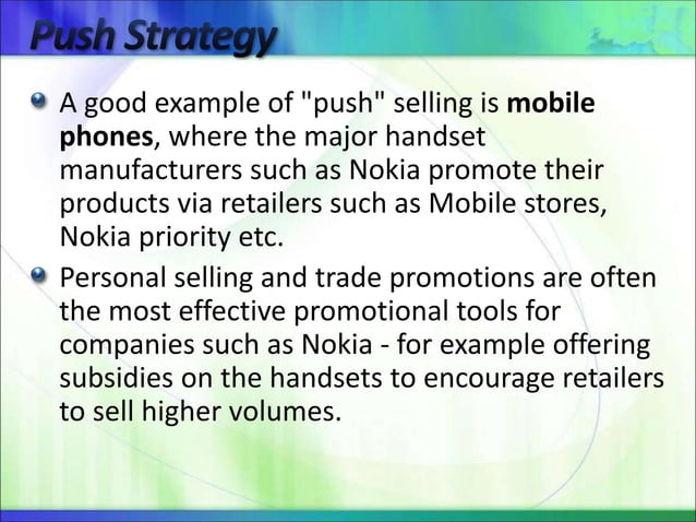 Push & pull strategy | PPT