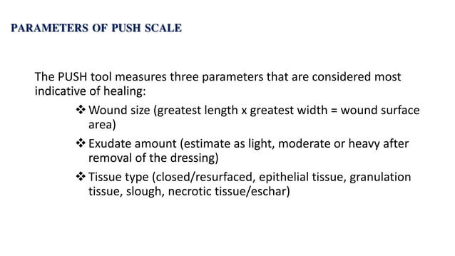 Push scale | PPTX | First Aid | Injuries