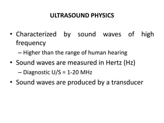 PRINCIPLES OF ULTRASONOGRAPHY | PPTX