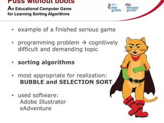 Educational game Puss Without Boots and CS Unplugged | PPT