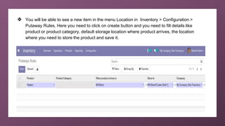 Putaway Rule in Odoo 14 Community Edition | PPTX