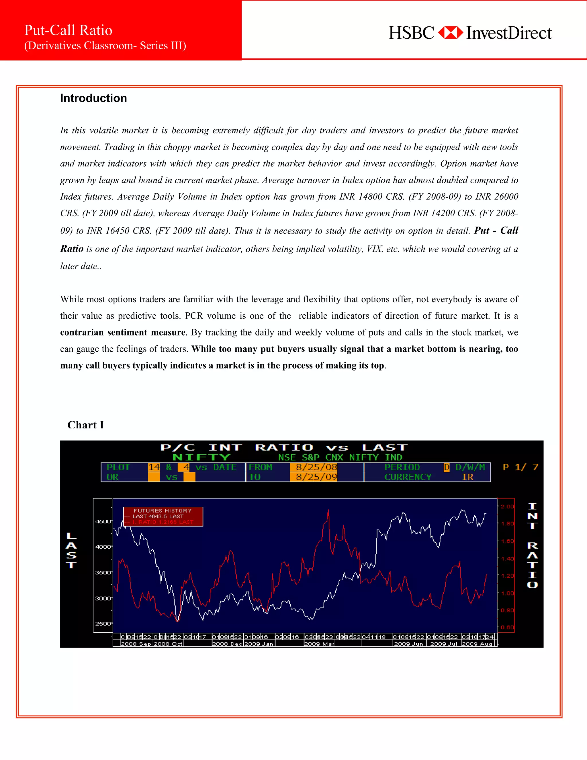 Put Call Ratio | PDF