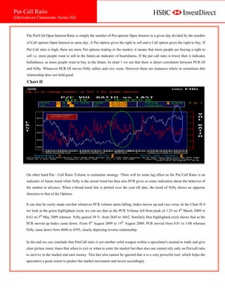 Put Call Ratio | PDF