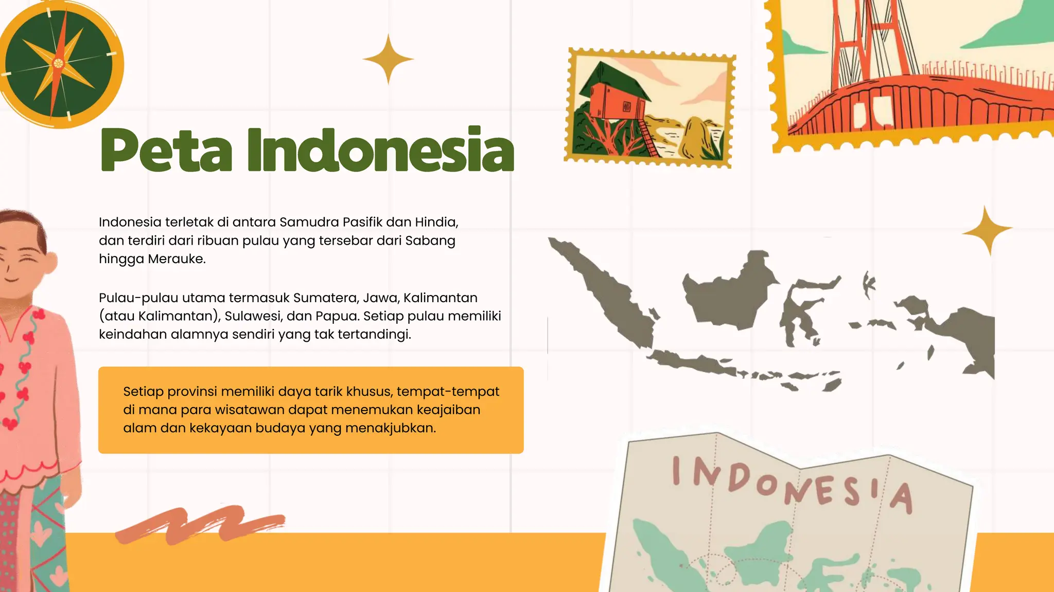 Putih dan Hijau Ilustrasi Menjelajahi Indonesia Presentasi.pptx