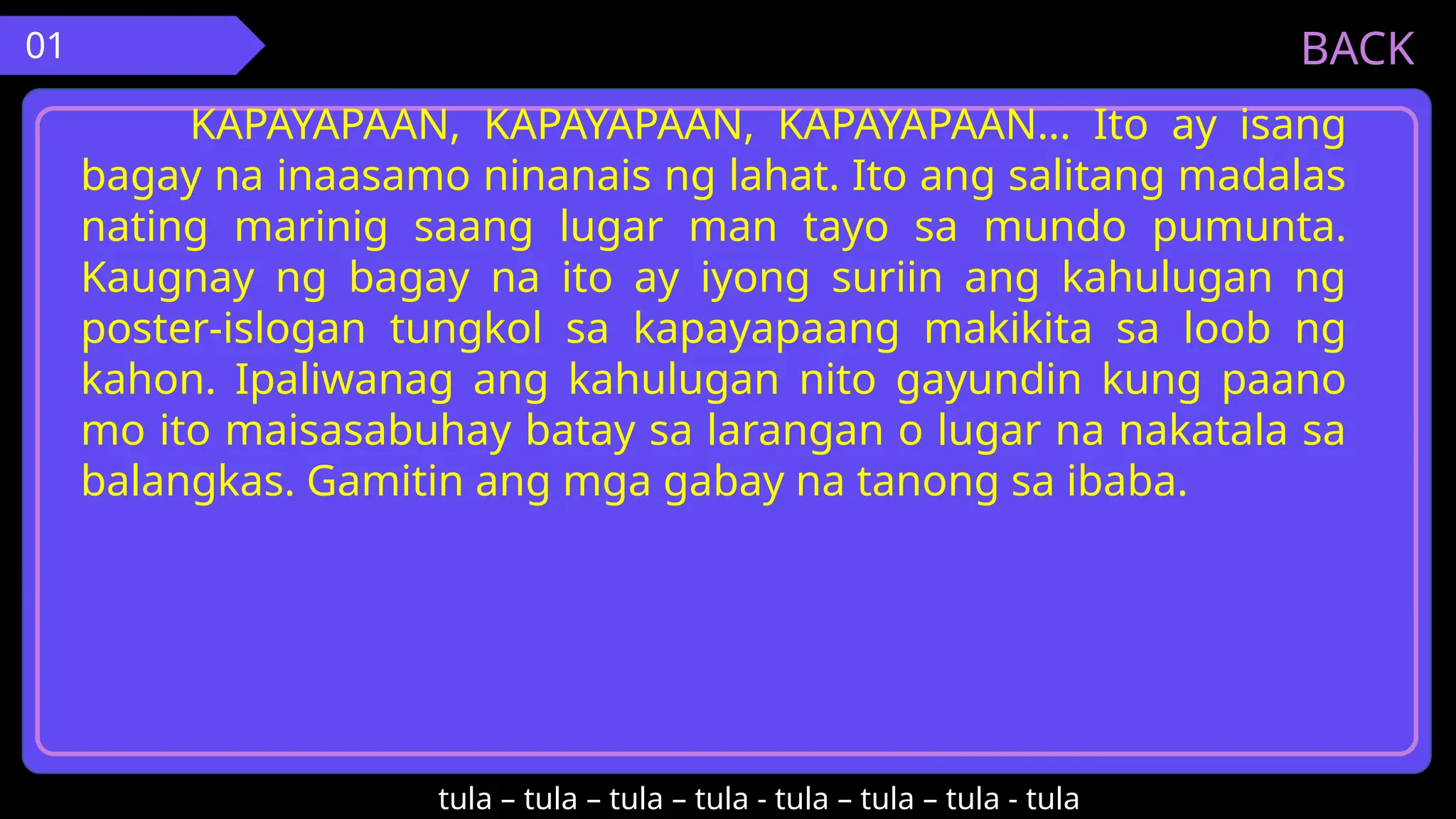 Puting Kalapati, libutin itong Sandaigdigan - Isang tula | PPTX