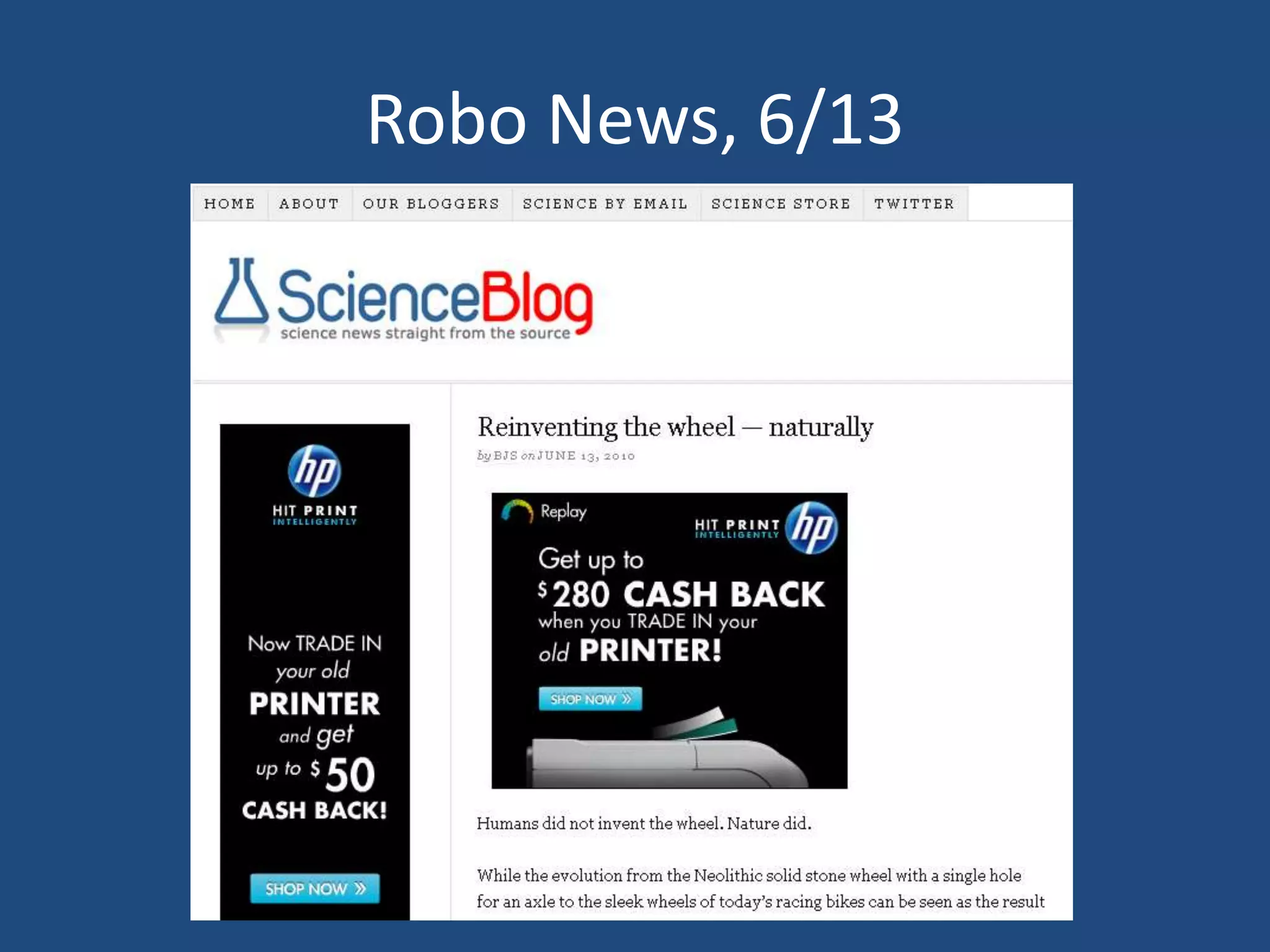 One Story's Path Through the Interwebs | PPT