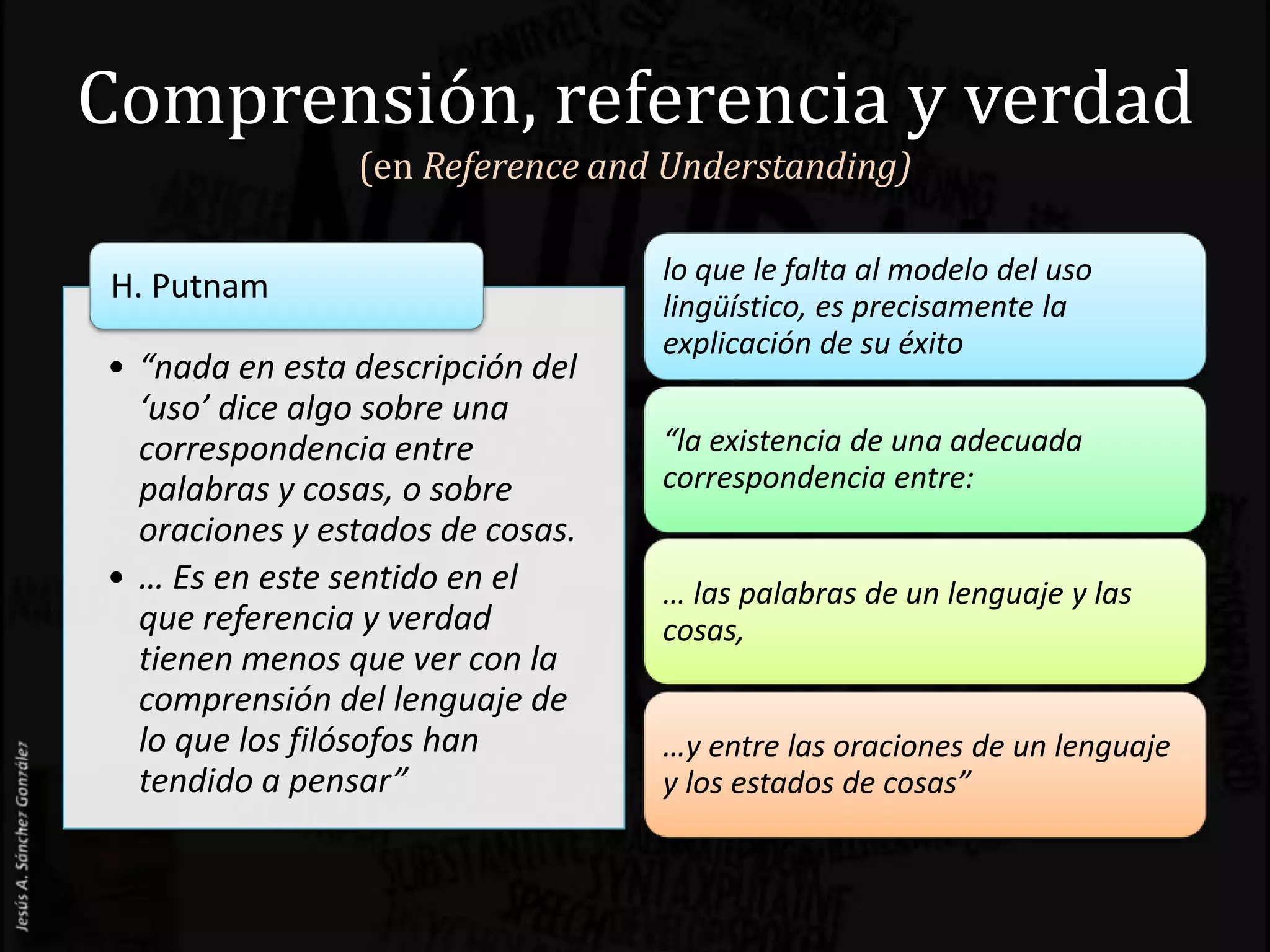 Aportes de Hilary Putnam a la Filosofía del Lenguaje | PPSX | Science