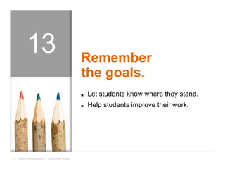 13 Things You Can Do to Help Students Improve Their Writing | PPT