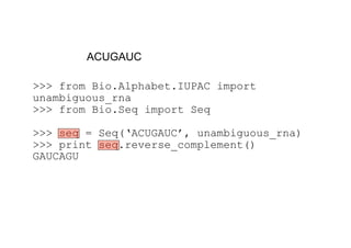 Puton bosc2010 bio_python-modules-rna | PDF | Genetics | Science