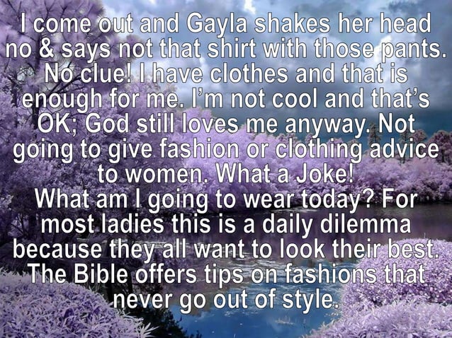 Put on What? Isaiah 3:16 | PPTX