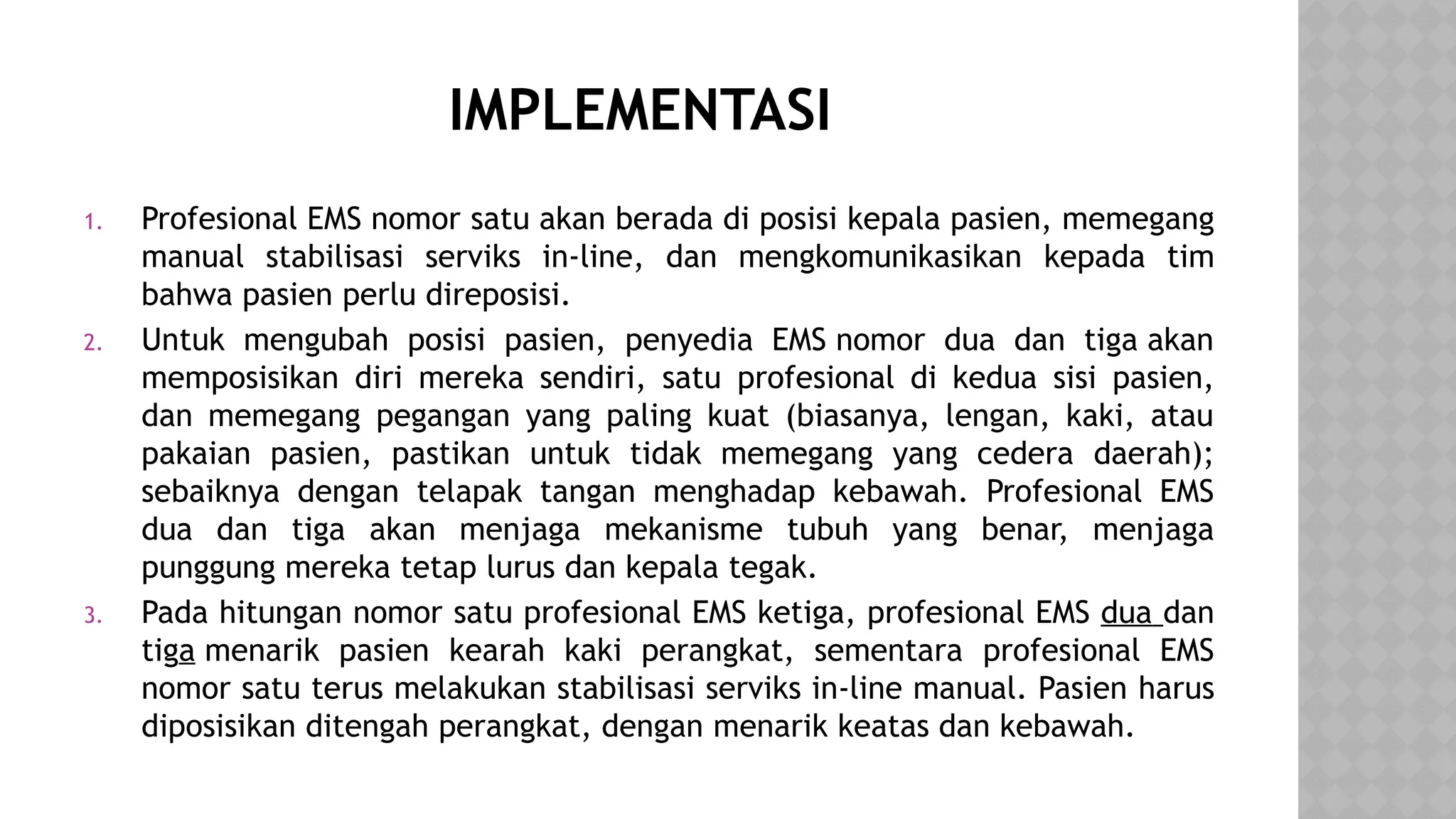 STANDAR OPERASIONAL PROSEDUR (SOP) SCOOP SCRATCHER DAN LONG SPIN BOARD ...