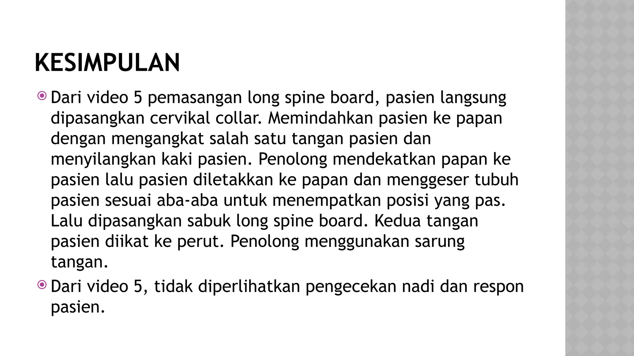 STANDAR OPERASIONAL PROSEDUR (SOP) SCOOP SCRATCHER DAN LONG SPIN BOARD ...