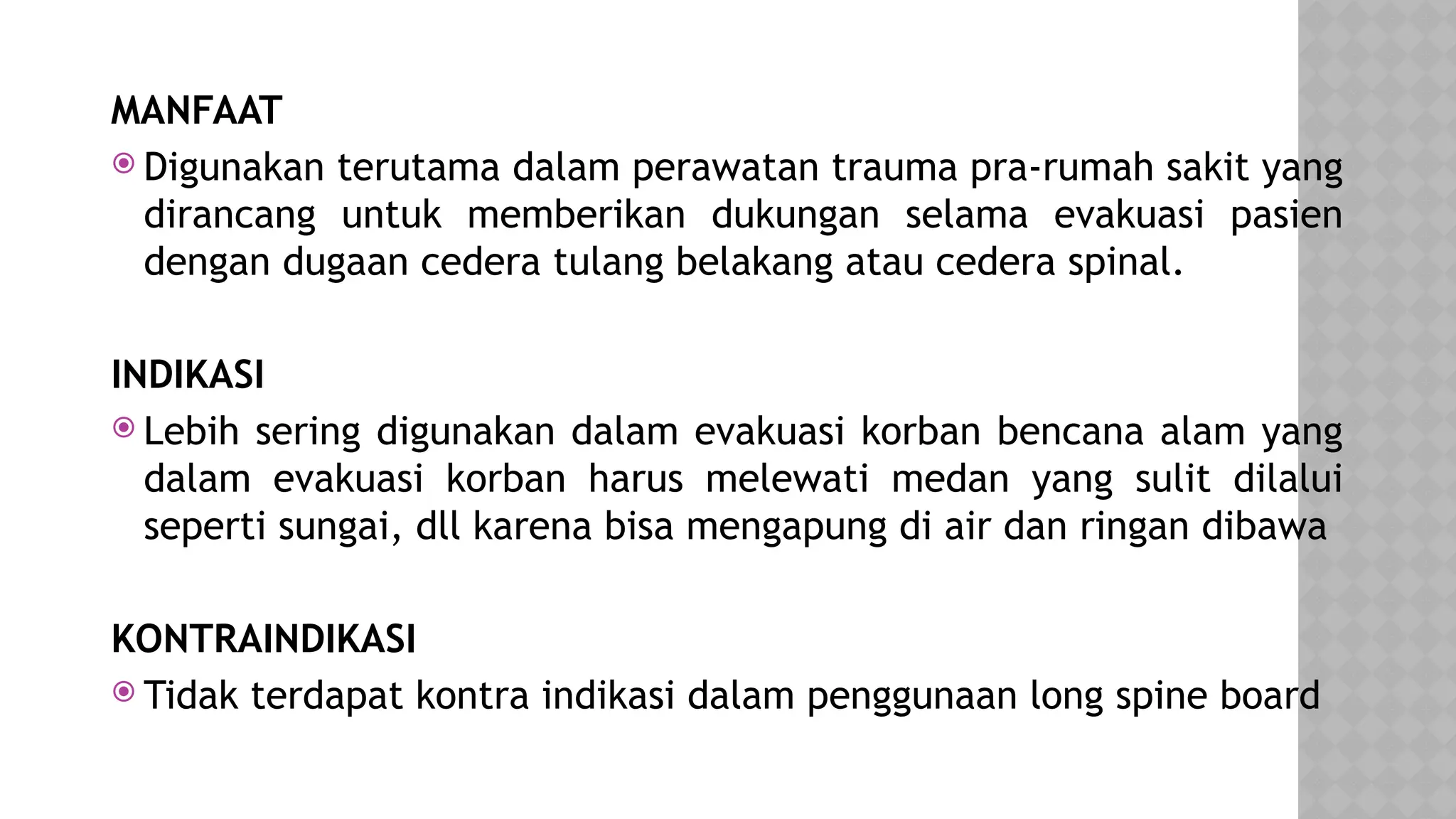 STANDAR OPERASIONAL PROSEDUR (SOP) SCOOP SCRATCHER DAN LONG SPIN BOARD ...
