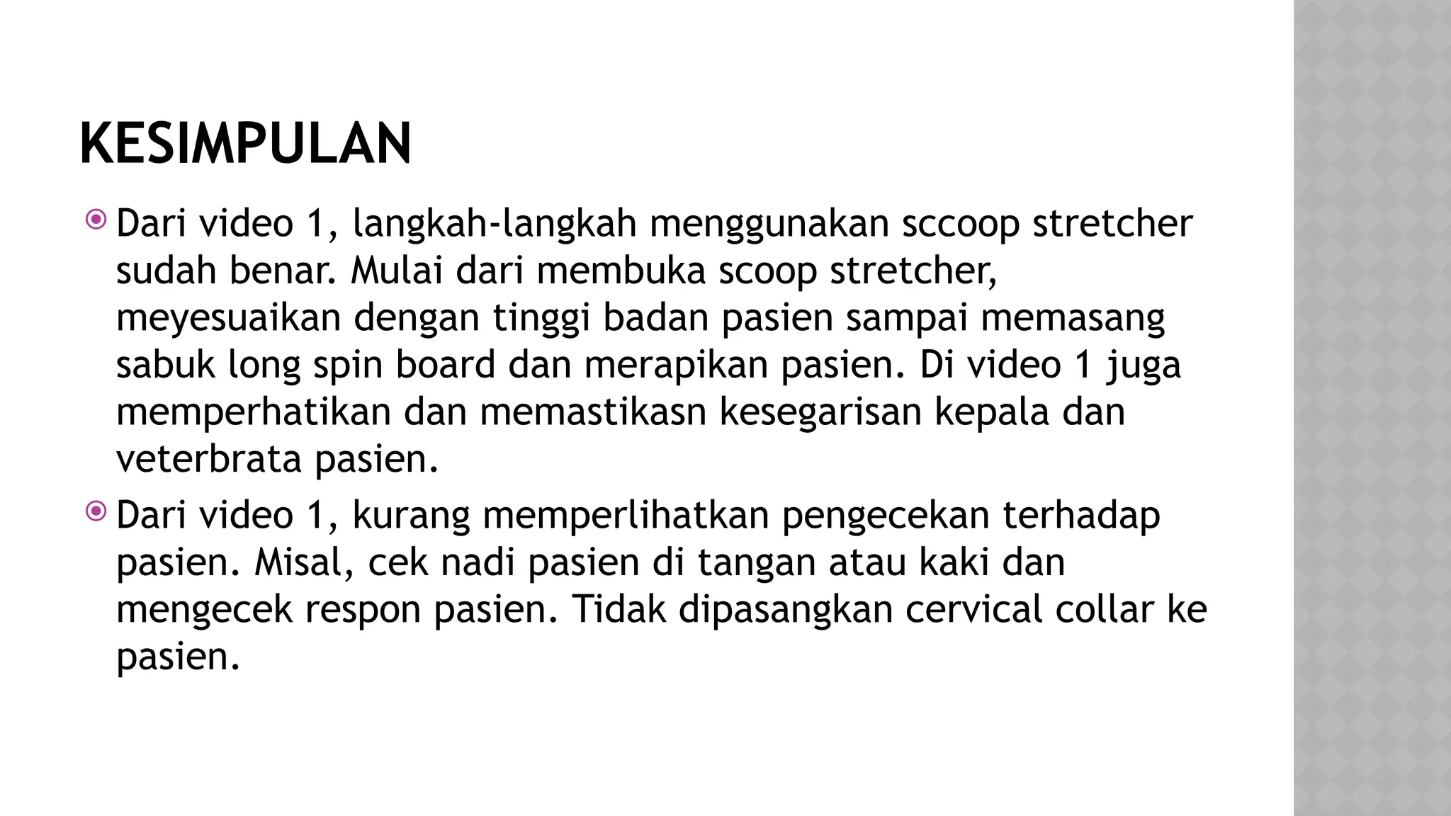 STANDAR OPERASIONAL PROSEDUR (SOP) SCOOP SCRATCHER DAN LONG SPIN BOARD ...