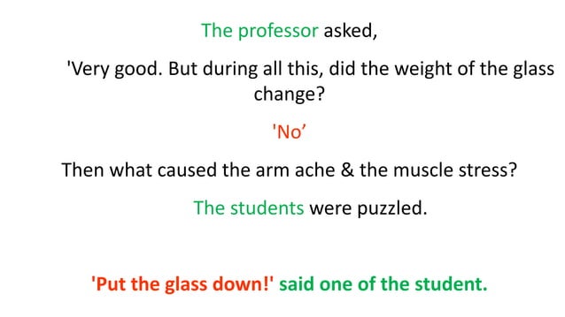 Put the glass down | PPT