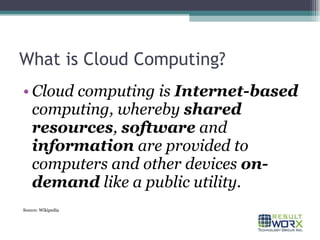 Putting Cloud Computing to Work