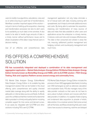 Putting Data at the Heart of Energy Trading | PDF